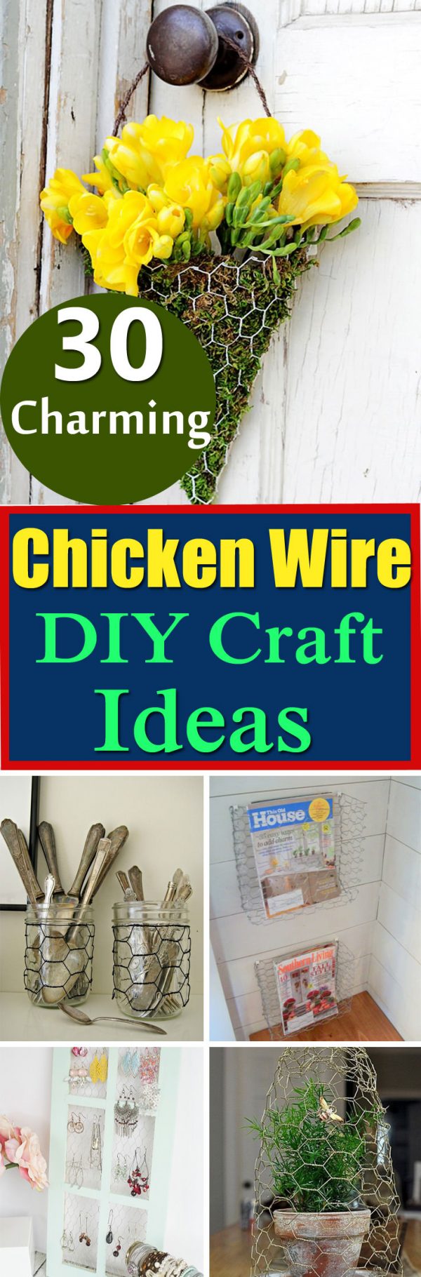 30 Best DIY Chicken Wire Ideas With Tutorials ⋆ Bright Stuffs