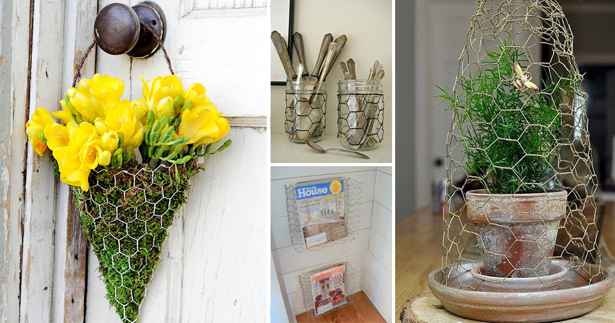 30 Best DIY Chicken Wire Ideas With Tutorials ⋆ Bright Stuffs