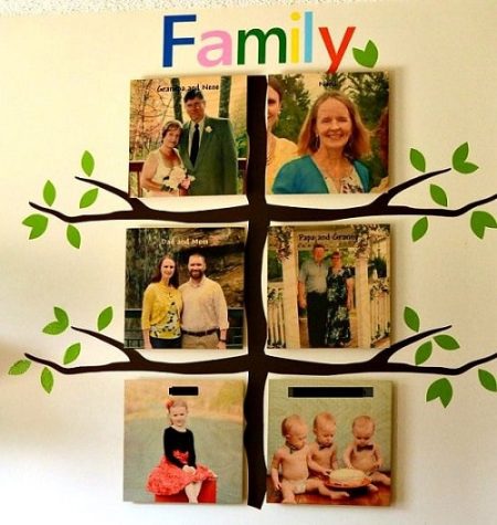 20 DIY Family Tree Wall Decor Ideas | Family Tree Ideas ⋆ Bright Stuffs