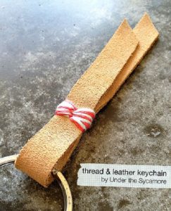 19 DIY Leather Keychain Ideas | Leather Keychain Craft ⋆ Bright Stuffs