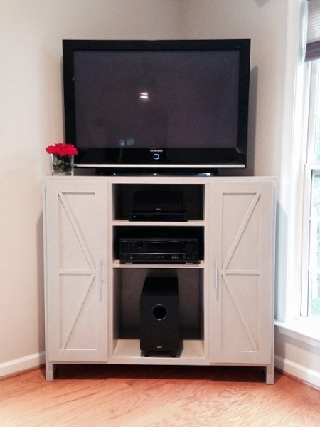27 DIY Corner TV Stand Ideas | DIY TV Shelf ⋆ Bright Stuffs