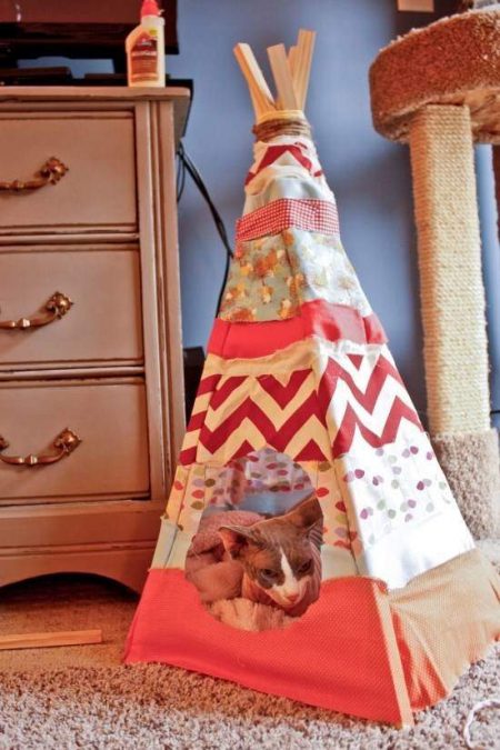 18 DIY Cat Tent Ideas Your Furry Friend will Love ⋆ Bright Stuffs