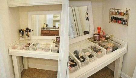 53 DIY Makeup Vanity Ideas From Repurposed Items ⋆ Bright Stuffs