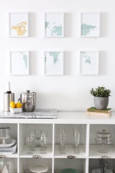 31 DIY World Map Decoration Ideas ⋆ Bright Stuffs