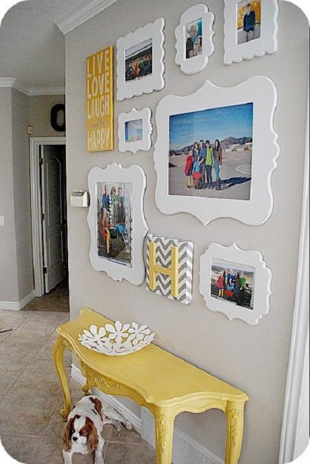 31 DIY Photo Wall Ideas To Decorate A Boring Wall ⋆ Bright Stuffs