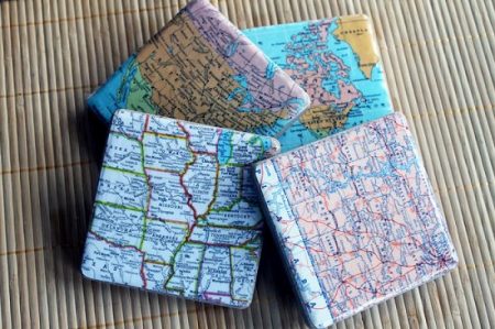 31 DIY World Map Decoration Ideas ⋆ Bright Stuffs