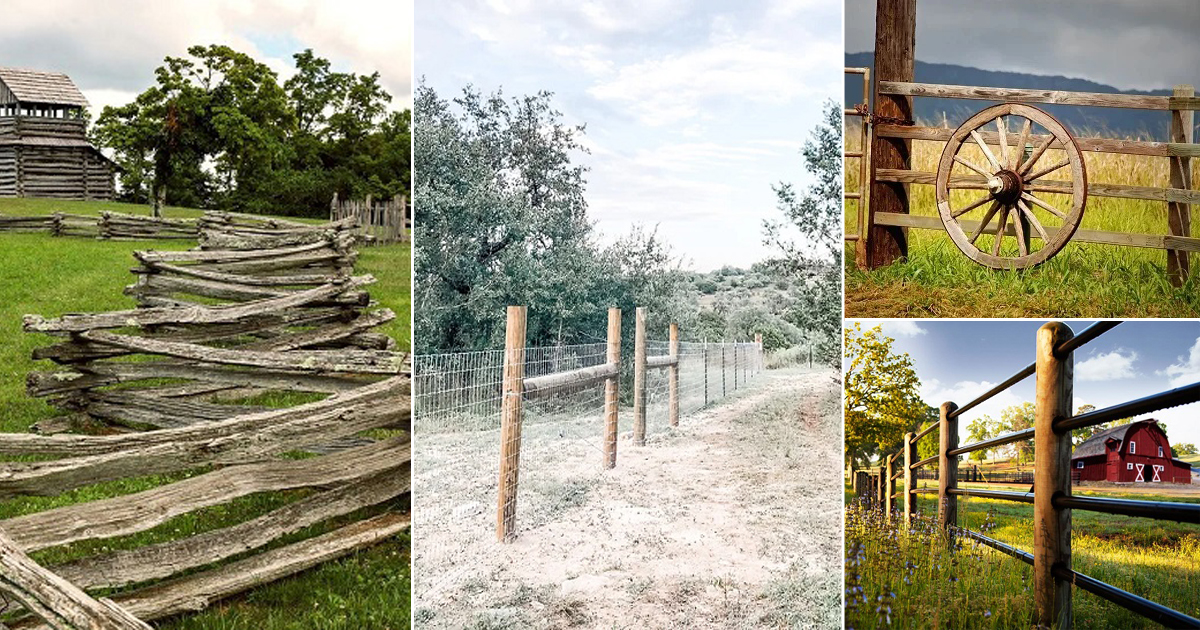 10 Wood Farm Fence Ideas You Must Try! ⋆ Bright Stuffs