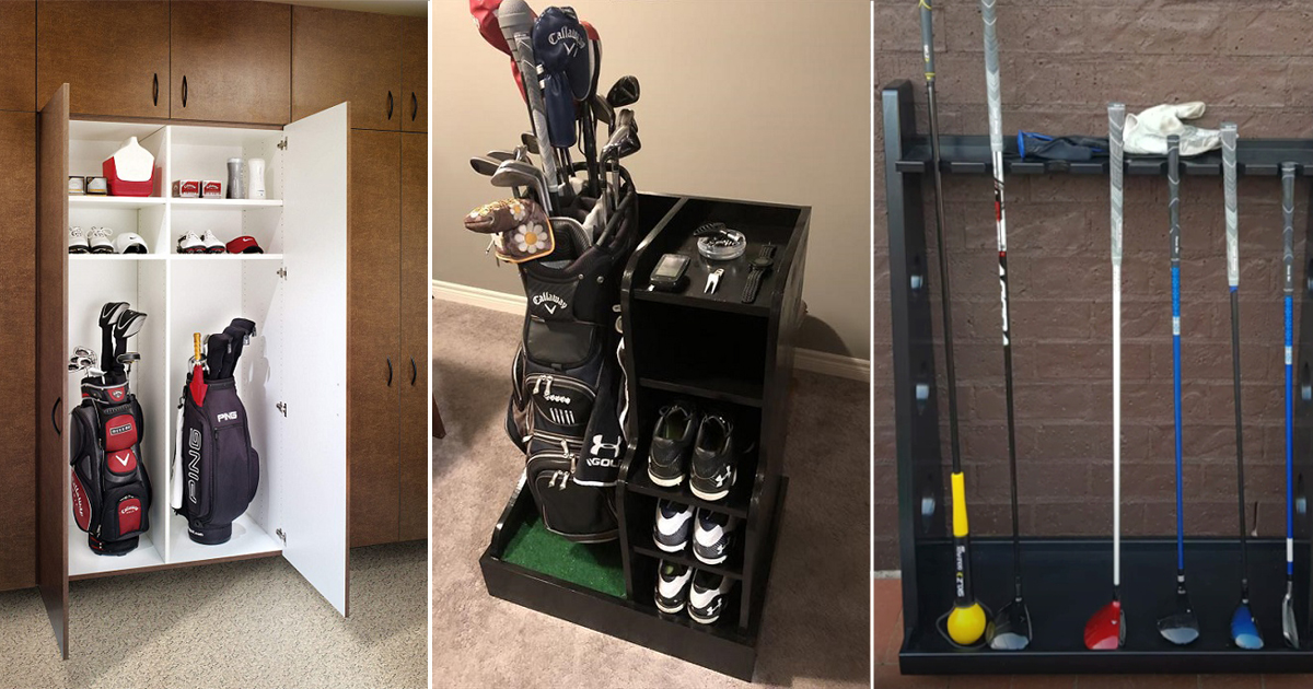 12 Creative Golf Club Storage Ideas ⋆ Bright Stuffs