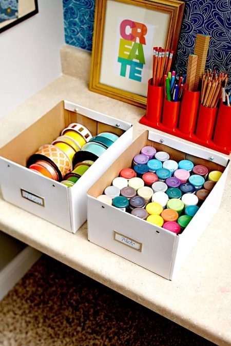 35 DIY Craft Storage Ideas | Craft Organization Ideas ⋆ Bright Stuffs