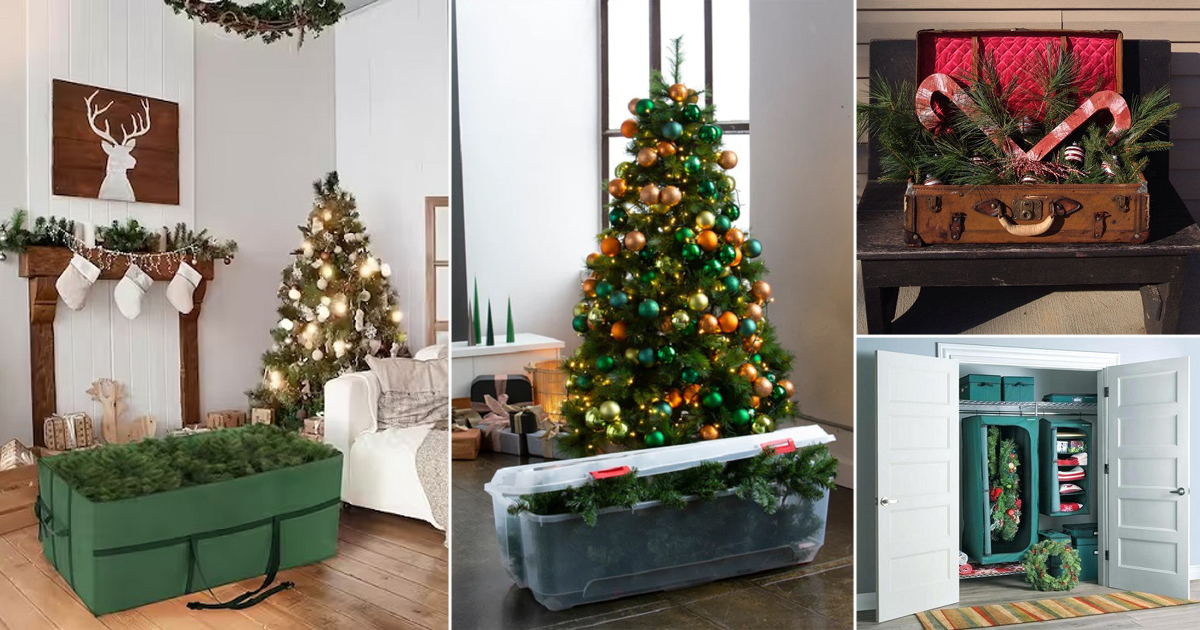 11 Best Christmas Tree Storage Ideas ⋆ Bright Stuffs