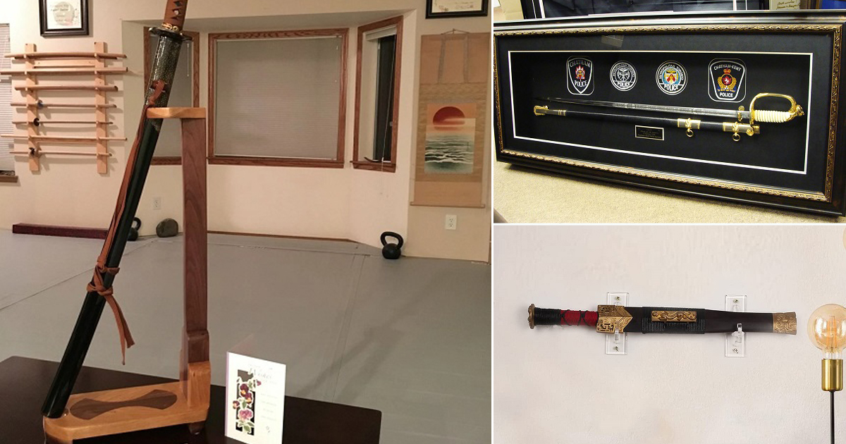 8 Sword Display Ideas | Sword Storage Ideas ⋆ Bright Stuffs