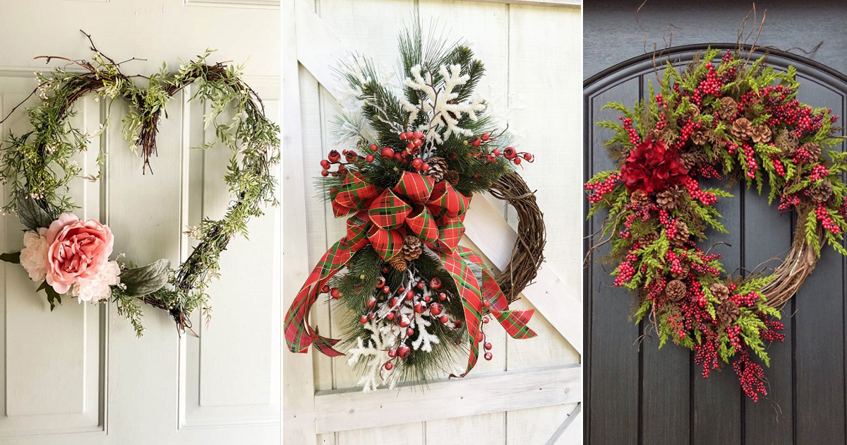 10 Best Grapevine Christmas Wreath Ideas ⋆ Bright Stuffs