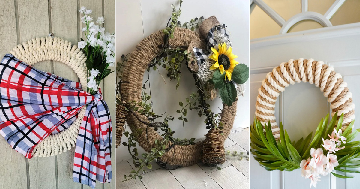 10 Impressive Rope Wreath Ideas to Try ⋆ Bright Stuffs