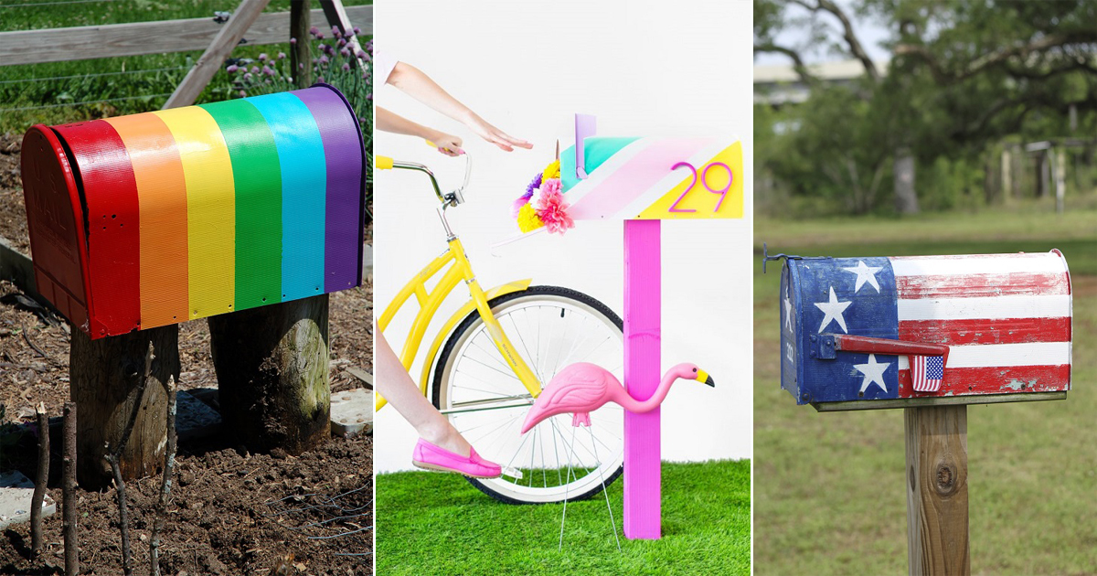 13 Amazing Mailbox Painting Ideas ⋆ Bright Stuffs