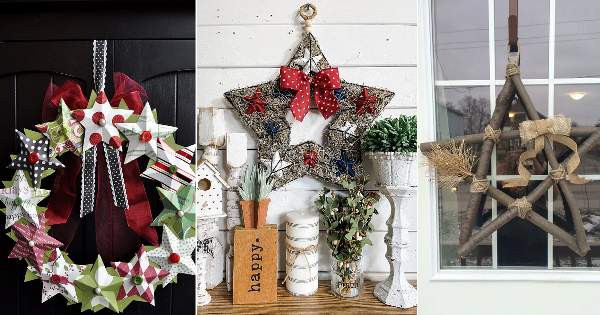 10 Awesome Star Wreath Ideas ⋆ Bright Stuffs