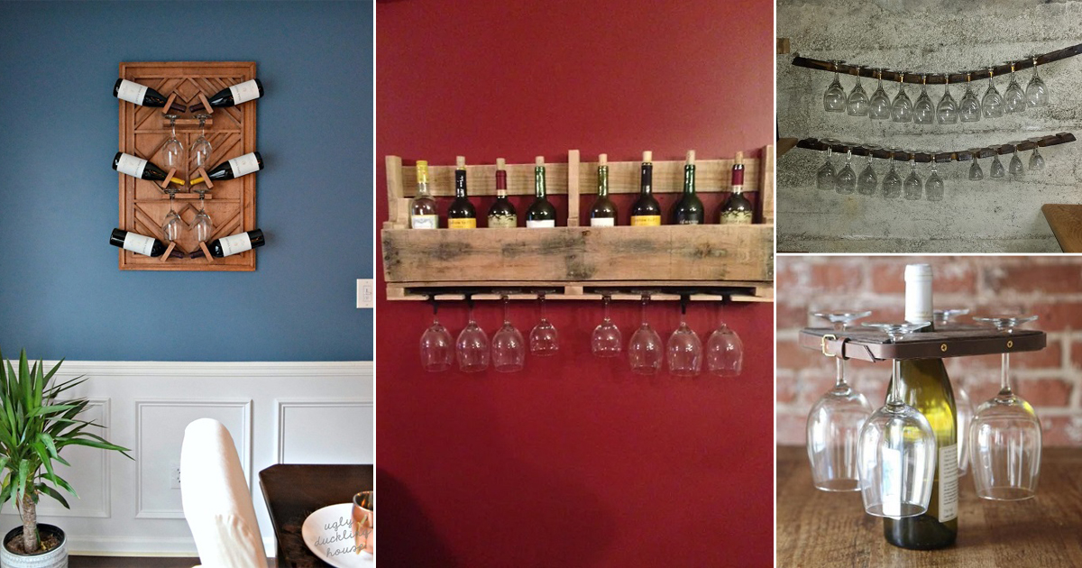 Top 10 DIY Wine Glass Holder Ideas ⋆ Bright Stuffs