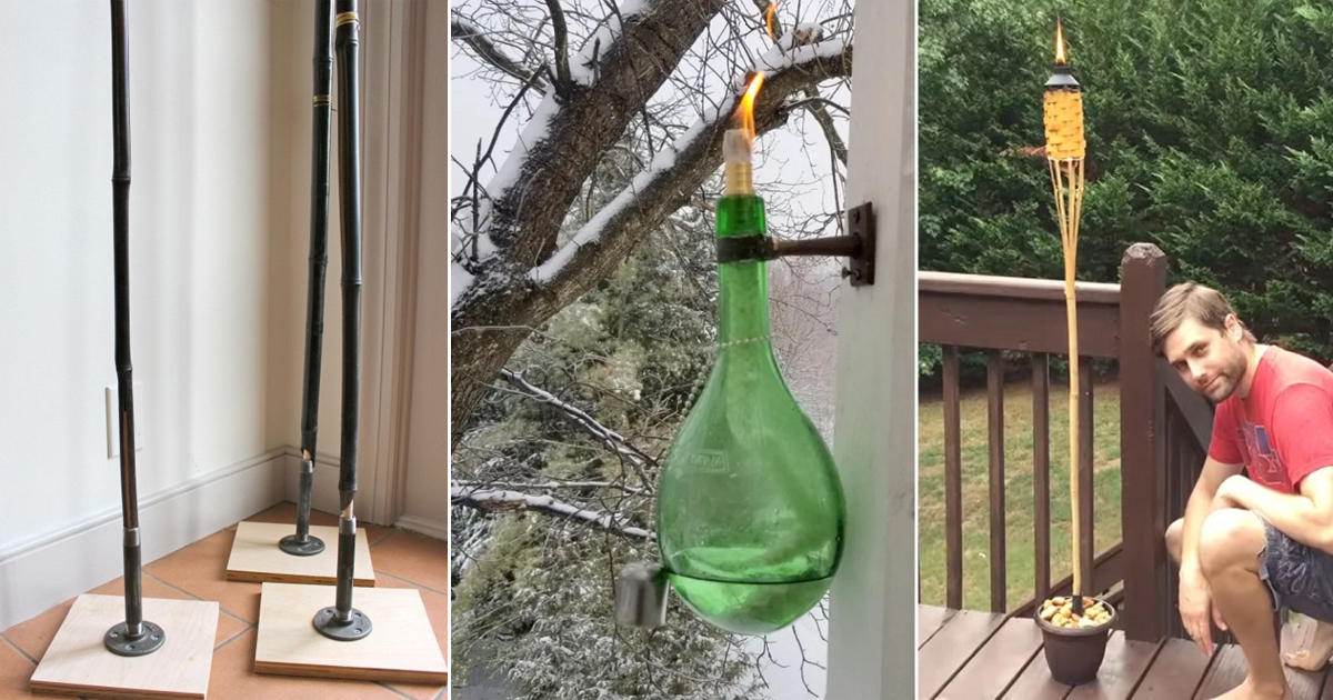 5 Best DIY Tiki Torch Holder Ideas ⋆ Bright Stuffs