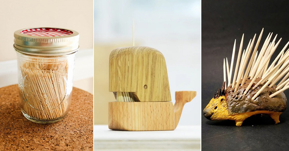 8 Creative DIY Toothpick Holder Ideas ⋆ Bright Stuffs