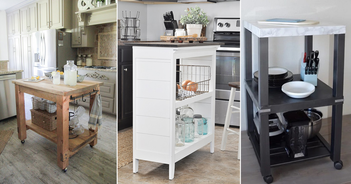 8 DIY Kitchen Island Ideas for Small Kitchens ⋆ Bright Stuffs