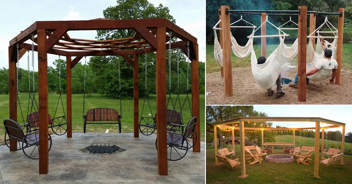 7 DIY Outdoor Fire Pit Swing Ideas ⋆ Bright Stuffs