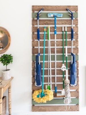 7 Clever DIY Broom Holder Ideas ⋆ Bright Stuffs