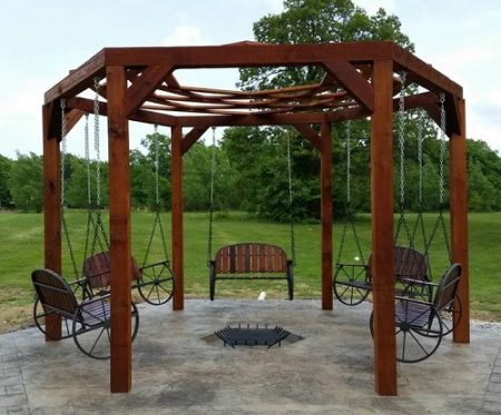 7 DIY Outdoor Fire Pit Swing Ideas ⋆ Bright Stuffs