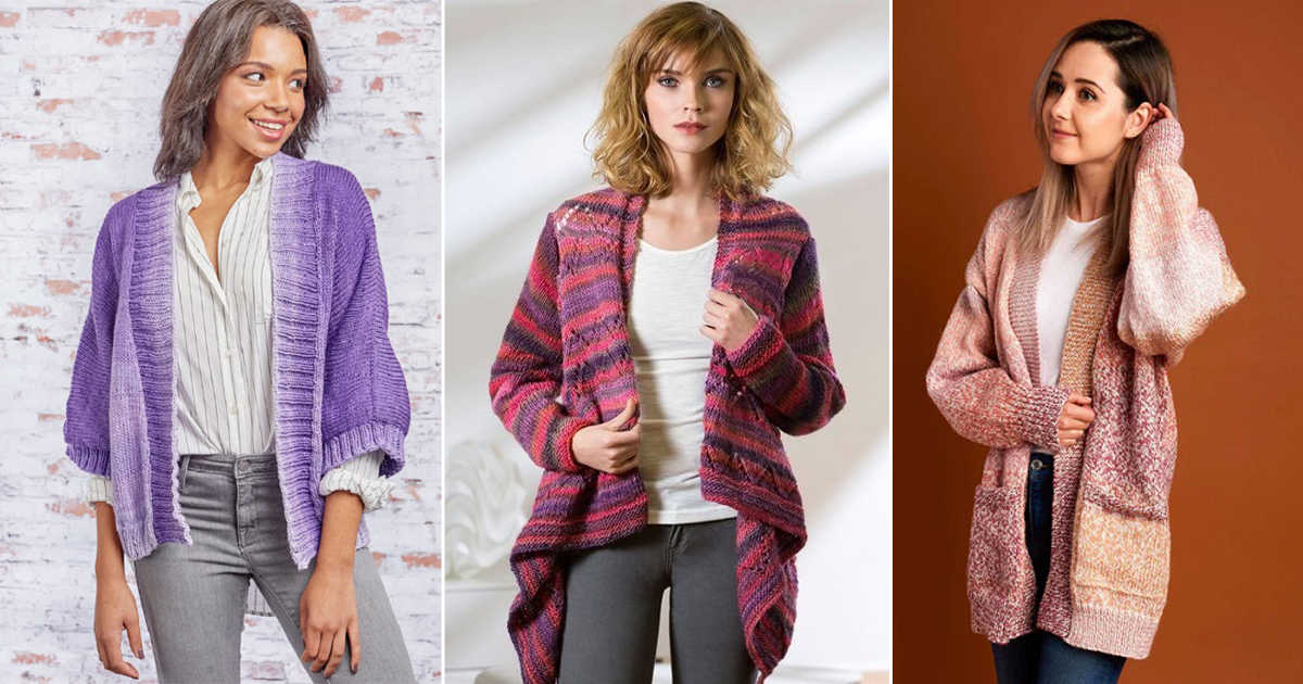 9 Free Knitting Cardigan Patterns ⋆ Bright Stuffs
