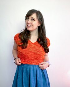 10 Free Crop Top Knitting Patterns ⋆ Bright Stuffs