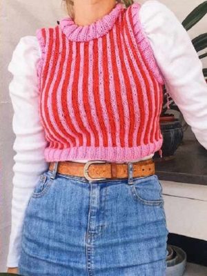 10 Free Knit Vest Patterns For Beginners ⋆ Bright Stuffs