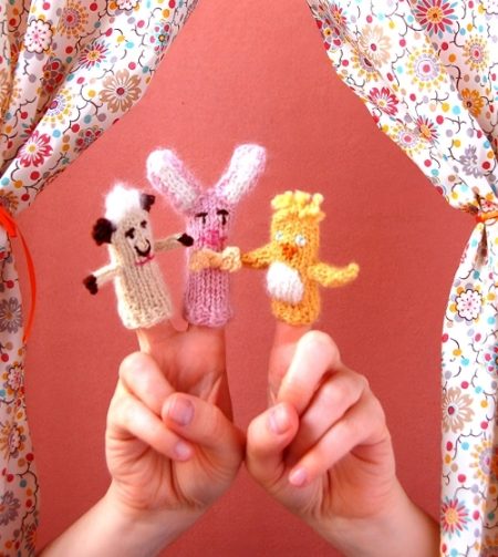 12 Knitted Animal Finger Puppets Free Patterns ⋆ Bright Stuffs