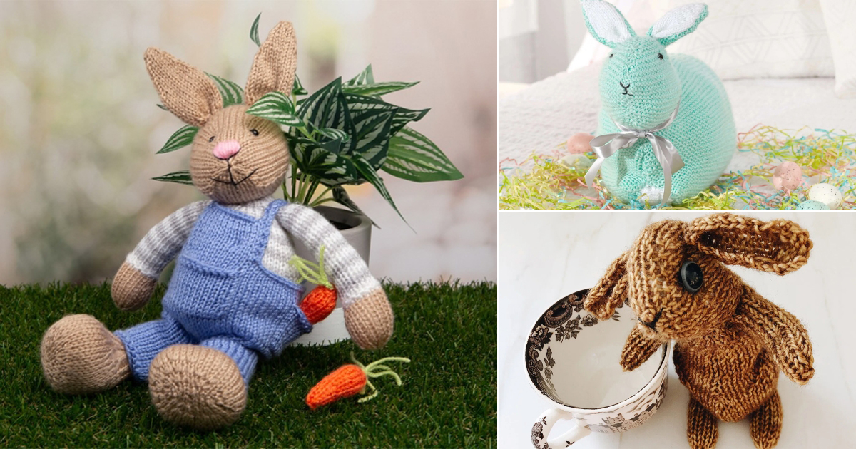 11 Free Rabbit Knitting Patterns ⋆ Bright Stuffs