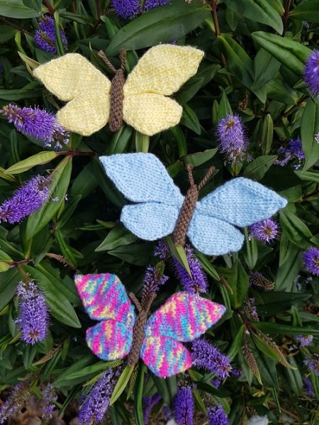 11 Cute Knitted Butterflies Free Patterns ⋆ Bright Stuffs