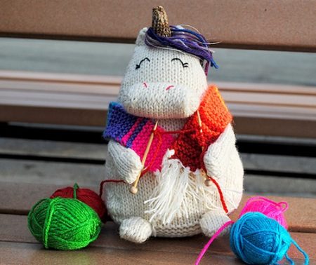 10 Knitted Unicorn Free Patterns ⋆ Bright Stuffs