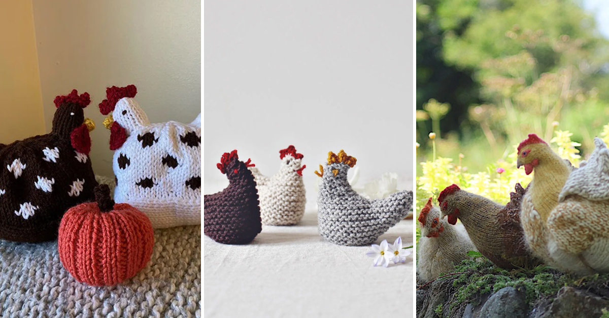 9 Knitted Hens Free Patterns ⋆ Bright Stuffs