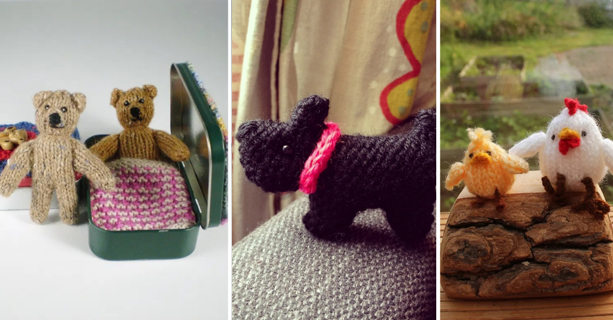 11 Knitted Mini Toys Free Patterns ⋆ Bright Stuffs
