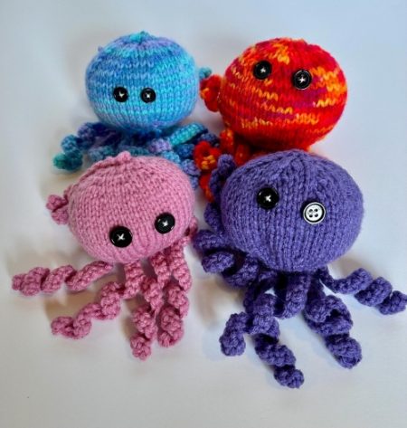 9 Octopus Toy Free Knitting Patterns ⋆ Bright Stuffs