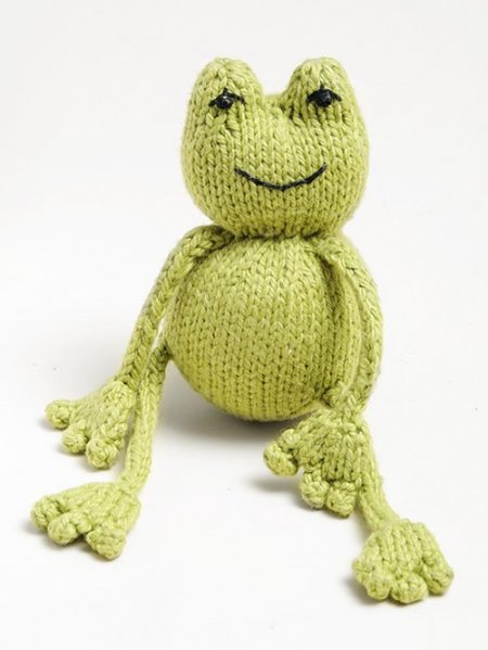 7 Knitted Frogs Free Patterns ⋆ Bright Stuffs