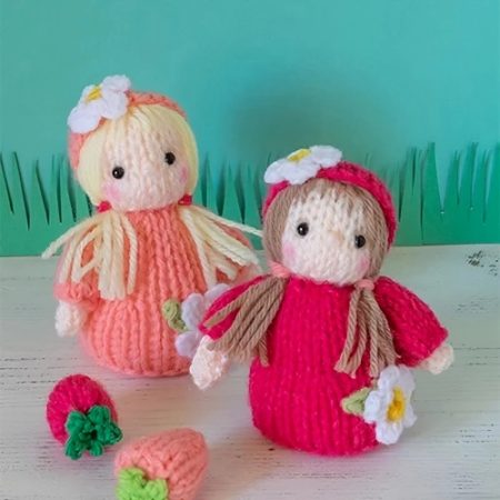 8 Cute Knitted Mini Dolls Free Patterns ⋆ Bright Stuffs