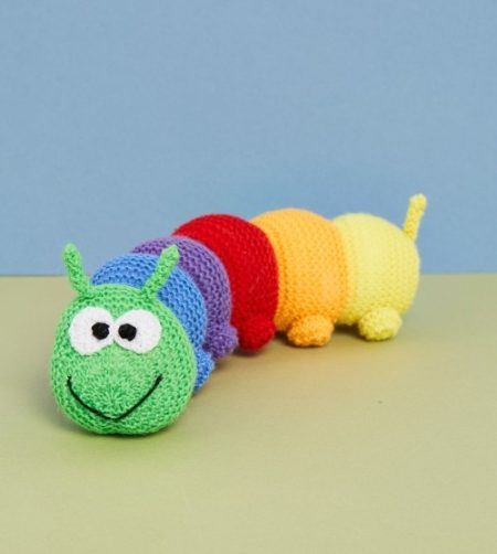 9 Knitted Caterpillar Free Patterns ⋆ Bright Stuffs