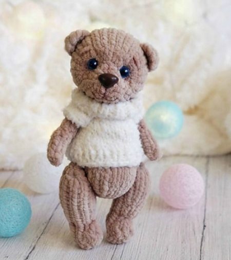 7 Knitted Mini Teddy bear free patterns ⋆ Bright Stuffs
