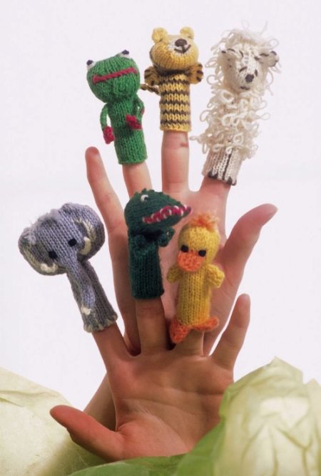12 Knitted Animal Finger Puppets Free Patterns ⋆ Bright Stuffs