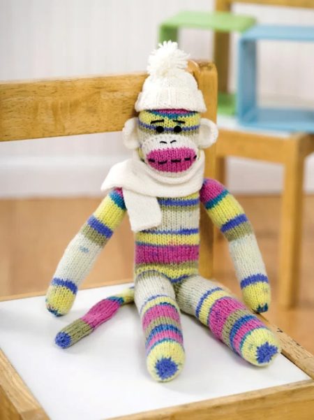 14 Knitted Monkey Free Patterns ⋆ Bright Stuffs