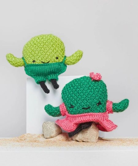 9 Knitted Cactus Free Patterns ⋆ Bright Stuffs