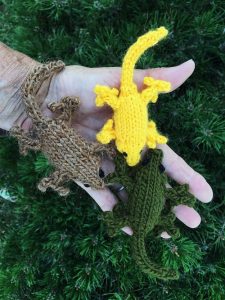 7 Knitted Lizards Free Patterns ⋆ Bright Stuffs