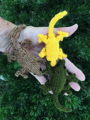7 Knitted Lizards Free Patterns ⋆ Bright Stuffs