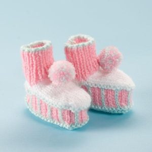 17 Knitted Baby Booties Free Patterns ⋆ Bright Stuffs