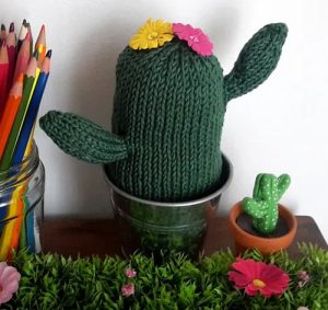 9 Knitted Cactus Free Patterns ⋆ Bright Stuffs