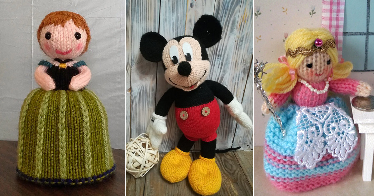 11 Knitted Disney Dolls Free Patterns ⋆ Bright Stuffs