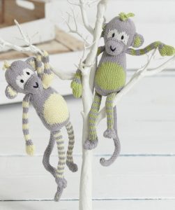 14 Knitted Monkey Free Patterns ⋆ Bright Stuffs