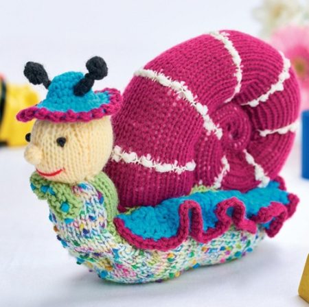 9 Knitted Snails Free Patterns ⋆ Bright Stuffs